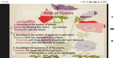 Kinds Of Flower Botany Notes Teachmint