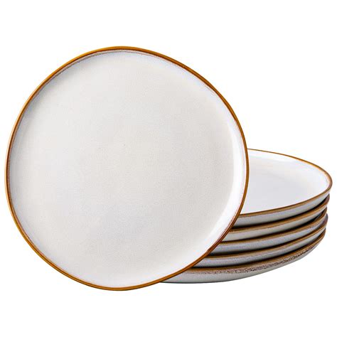 Amorarc Ceramic Dinner Plates Set Of 6 105 Inch Handmade Reactive