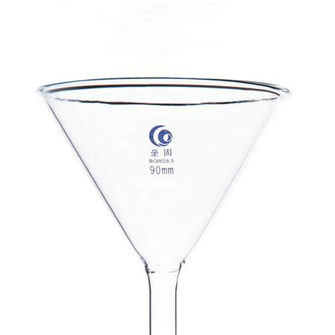 1pc 90mm Lab Triangle Glass Funnel Thicked Borosil Grandado