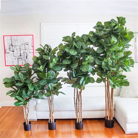 Nearly Natural Fiddle Leaf Fig Silk Tree 6 Sur La Table
