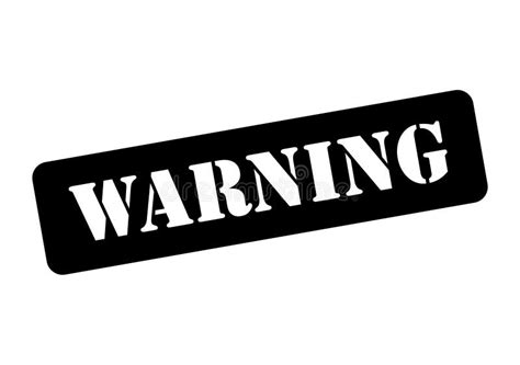 Warning Stamp Symbol Label Sticker Sign Button Text Banner Vector