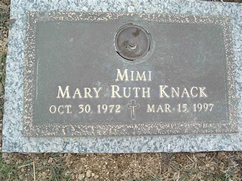 Mary Ruth Mimi Knack 1972 1997 Find A Grave Memorial