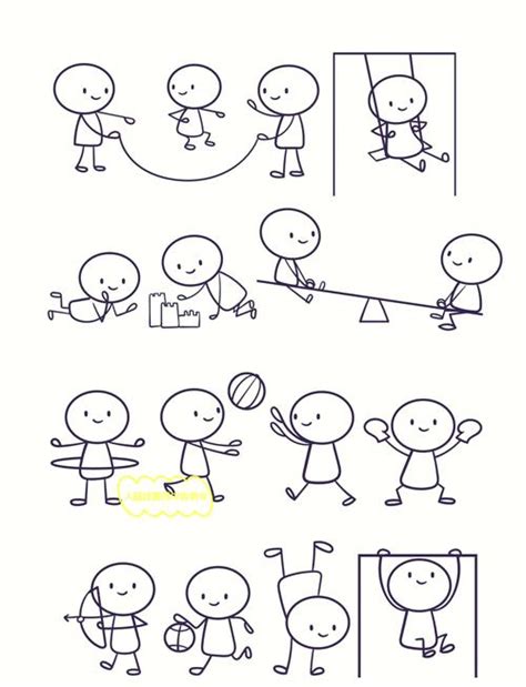 各种小人全身的简笔画（热门14张）简笔画图片大全