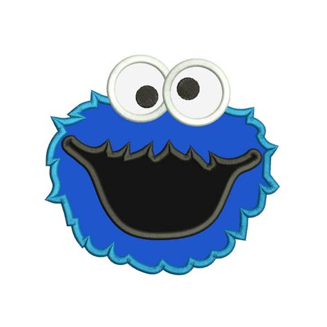 Elmo Cookie Monster Big Bird Oscar Sesame Street Applique Designs