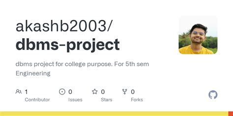 Github Akashb2003dbms Project Dbms Project For College Purpose For 5th Sem Engineering
