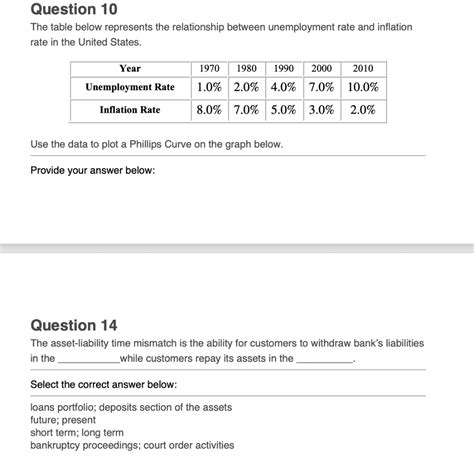 solved question 10 the table below represents the