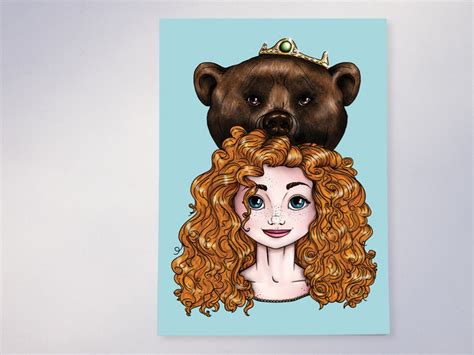 Hunter Merida Brave Postcard Etsy