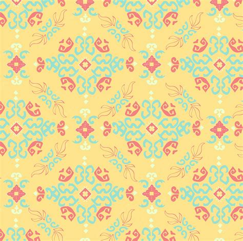 Premium Vector Batik Floral Pattern Background Vector