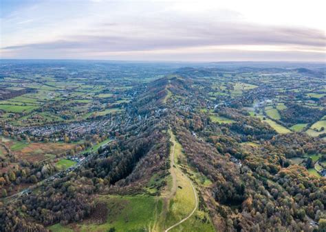Amazing Panorama View Of The Malvern Hill Of Great Malvern