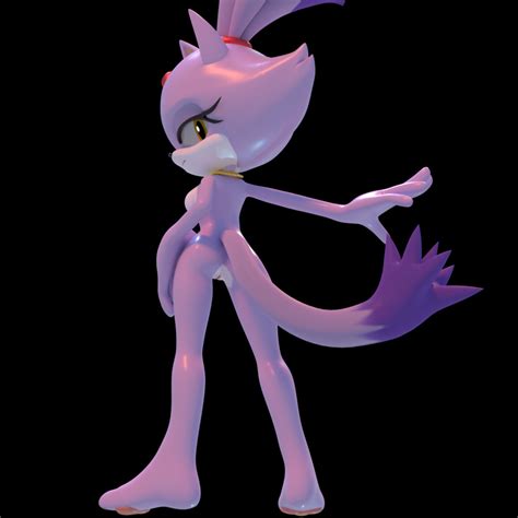 Rule 34 Blaze The Cat Breasts Female Hi Res Nude Rotalice2 Sega Sonic Series Sonic The