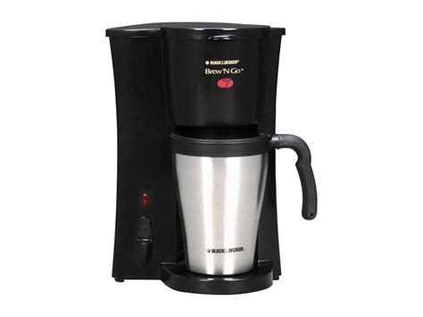 Black Decker Dcm18s Brew N Go Personal Coffeemaker With Travel Mug