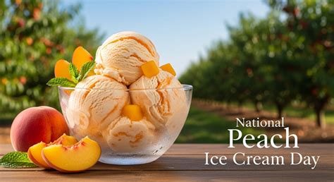 🍑 National Peach Ice Cream Day 2025 A Delicious Celebration Of Summers Sweetest Scoop