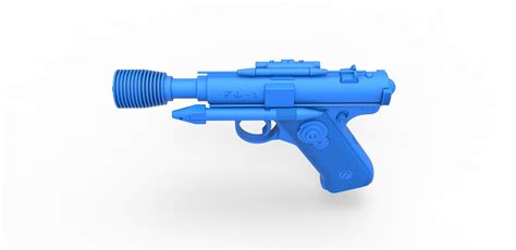 Heavy Blaster Pistol Dt 12 From Star Wars A New Hope 1977 3d Model