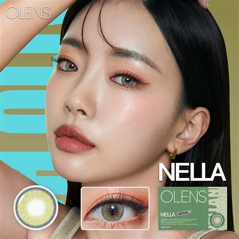 Olens Nella Ash Olive Monthly Contact Lenses 2 Pack Trendy Sweet Shop