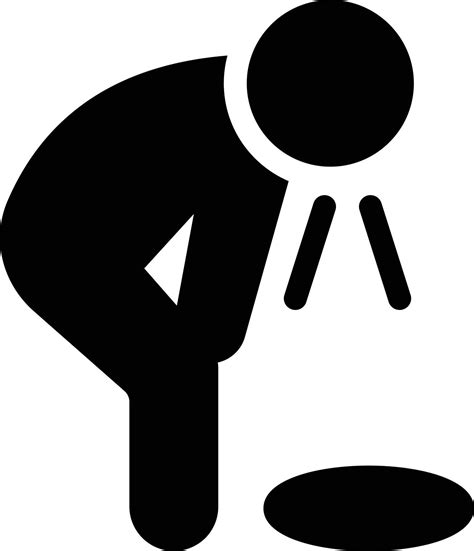 Vomiting Vector Illustration On A Background Premium Quality Symbols