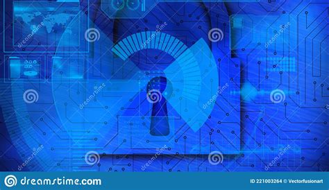 Composition Of Digital Data Processing And Computer Circuit Board Stock