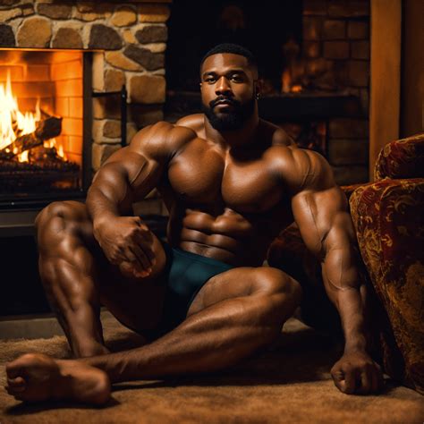 Lexica 30 Year Old Hairy Black Man With Big Muscles Big Bodybuilder