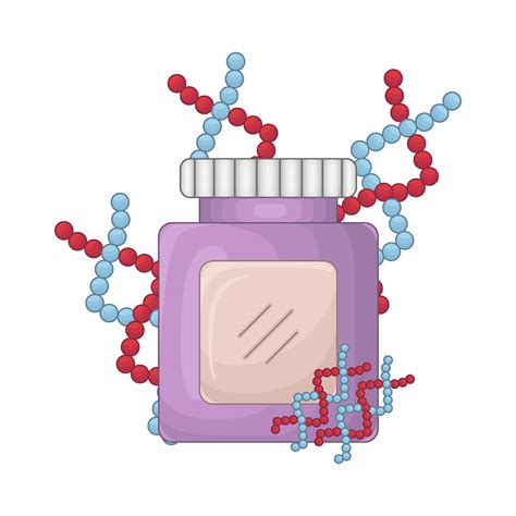 Laboratory Jar With Molecule Illustration 34524148 Vector Art At Vecteezy