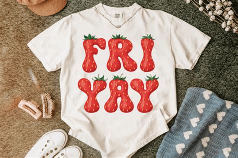 Friyay Png Strawberry Friyay Png Graphic By Hello December · Creative Fabrica