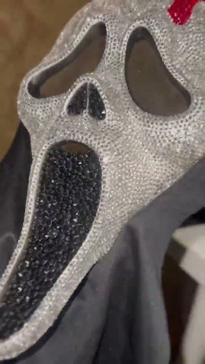 Complete Bedazzled Ghost Face Mask Halloween Diy Blingbling