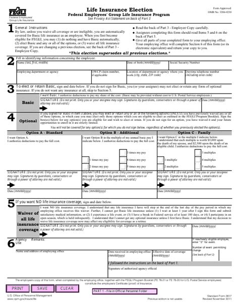 Form Sf 2817 Fill Out Sign Online And Download Fillable Pdf