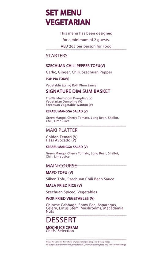 Nonya Menu Menu For Nonya Taj Jumeirah Lakes Towers Dubai