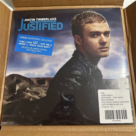 Justin Timberlake Justified” Limited Edition Light Blue 2lp Vinyl