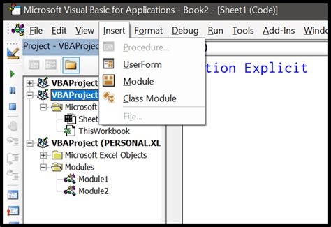 Module Insert Remove Restore And Backup Excel Vba Tutorial