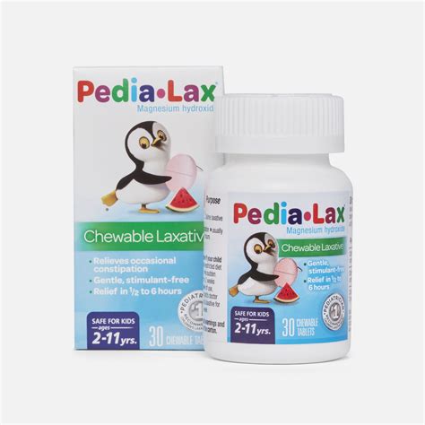 Fsa Eligible Pedia Lax Chewable Laxative Tablets Watermelon 30 Ct