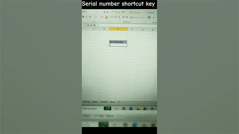 Excel Serial Number Youtube