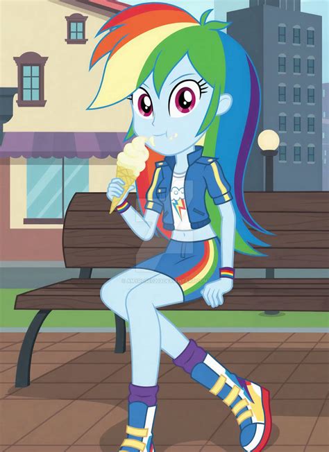 Rainbow Dash Eating Ice Cream By Amyrose0203 On Deviantart
