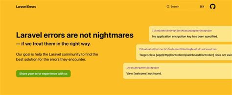 Introducing Laravel Errors Website 🔥 Dasun Tharanga
