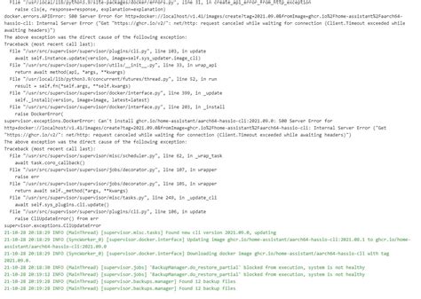 Unable To Update Supervisor System Is Not Healthy · Issue 3274 · Home Assistantsupervisor