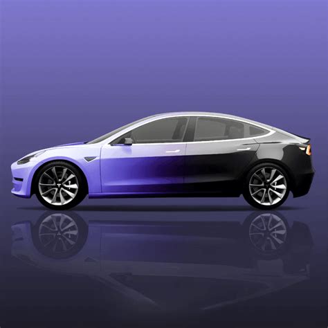 Gradient Color Vinyl Wrap Two Tone Fade Car Wrap Yeswrap