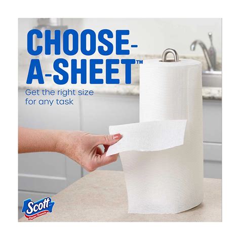 Buy Scott Paper Towels Choose A Sheet 100 Sheets Per Roll 8 Double