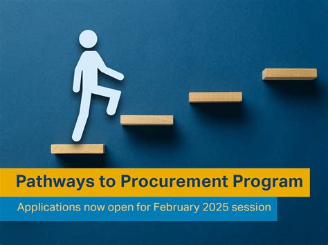 Applications Now Open For Pathways To Procurement Program Department