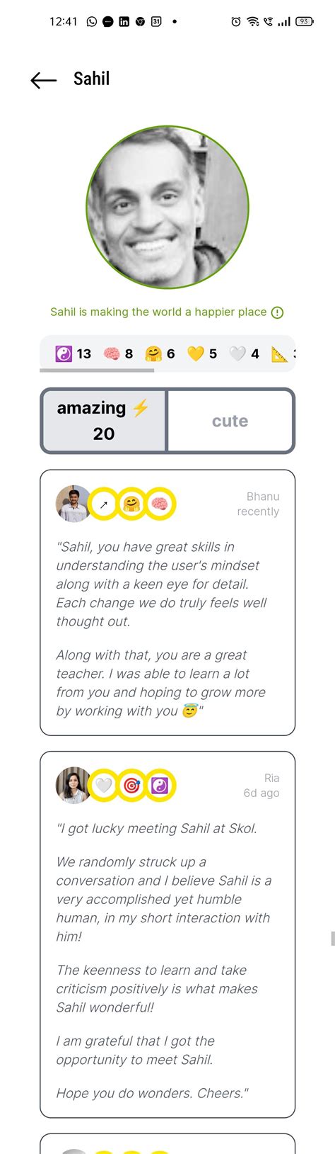 Sahil Is Hands Down The Most Calm Composed And Sensible Co Founder