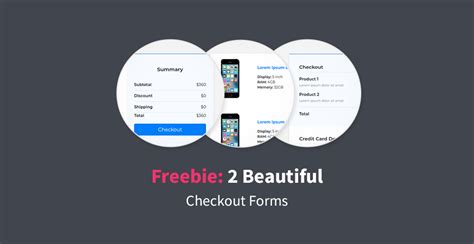 Freebie 2 Beautiful Checkout Forms With Bootstrap 4 Tutorialzine