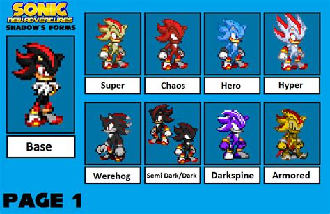 Sonic Na Shadow Forms Page 1 By Justinpritt16 On Deviantart