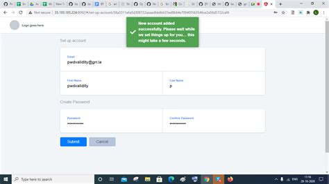 User Added Successfully Message Add A Success Submit Action To A Form