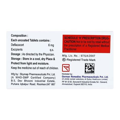 Buy Defac 6 Tablet 10s Online At Upto 25 Off Netmeds