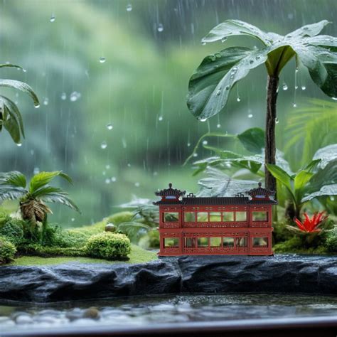 Masteelf Plastic Miniature Pavilion Micro Architecture Model For