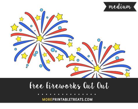 Fireworks Cut Out Medium