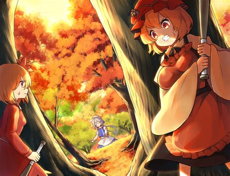 Safebooru 3girls Absurdres Aki Minoriko Aki Shizuha Blonde Hair