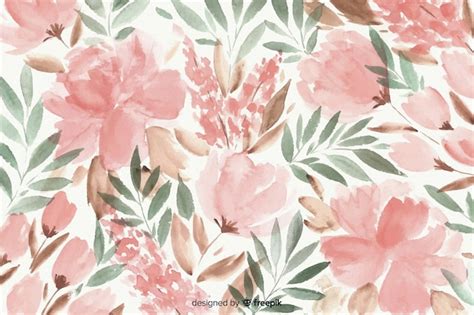 Free Watercolor Flowers Background Best Flower Site
