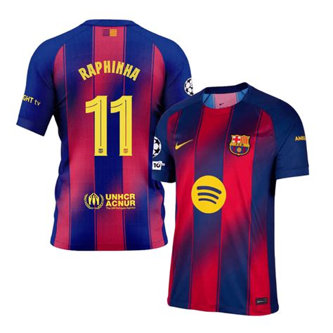 Raphinha 11 Barcelona 2025 26 Home Jersey Scarlet Ogasports