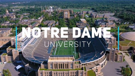The University Of Notre Dame South Bend Indiana 4k Drone Footage