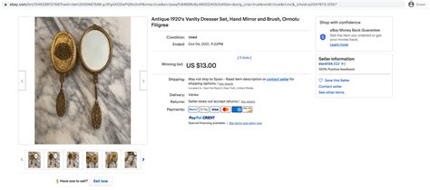 Antique Brush And Mirror Sets To Take You Back In Time