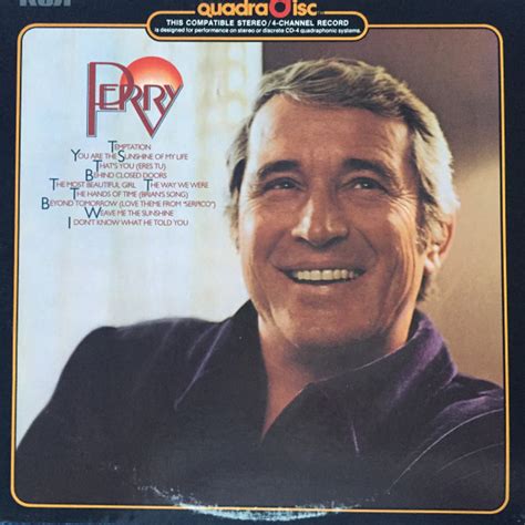 Perry Como Perry Vinyl Lp Album Quadraphonic 1974 [r7710277