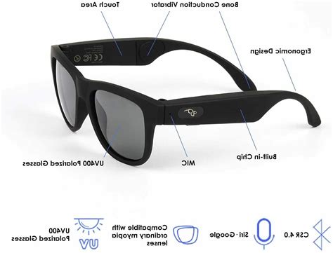 Bone Conduction Bluetooth Glasses Wireless Headphones Sunglasses Sports